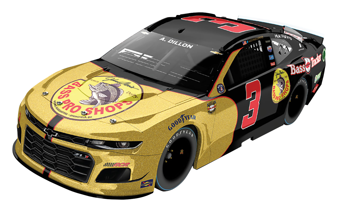 NASCAR Bass Pro Shops #3 Austin Dillon 1:64 Throwback Die-Cast ...